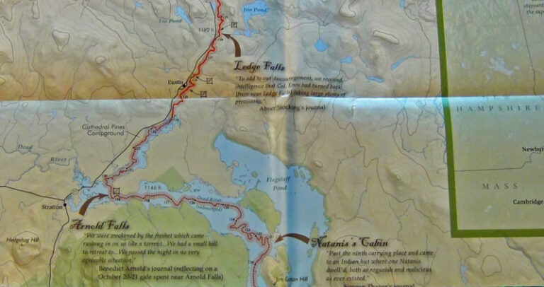 Arnold's Wilderness March Map & Guide (Folded) - Arnold Expedition ...