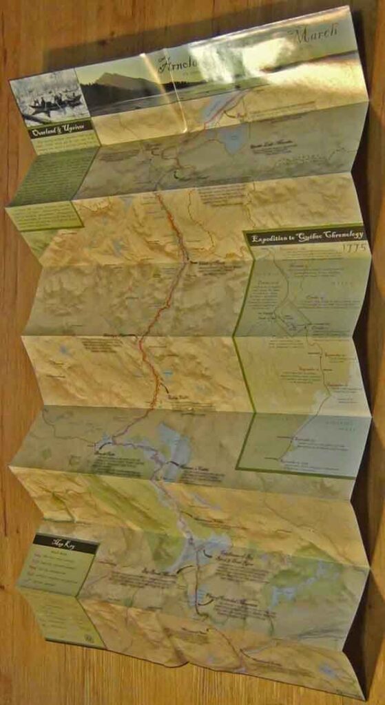 Arnold's Wilderness March Map & Guide (Unfolded) - Arnold Expedition ...